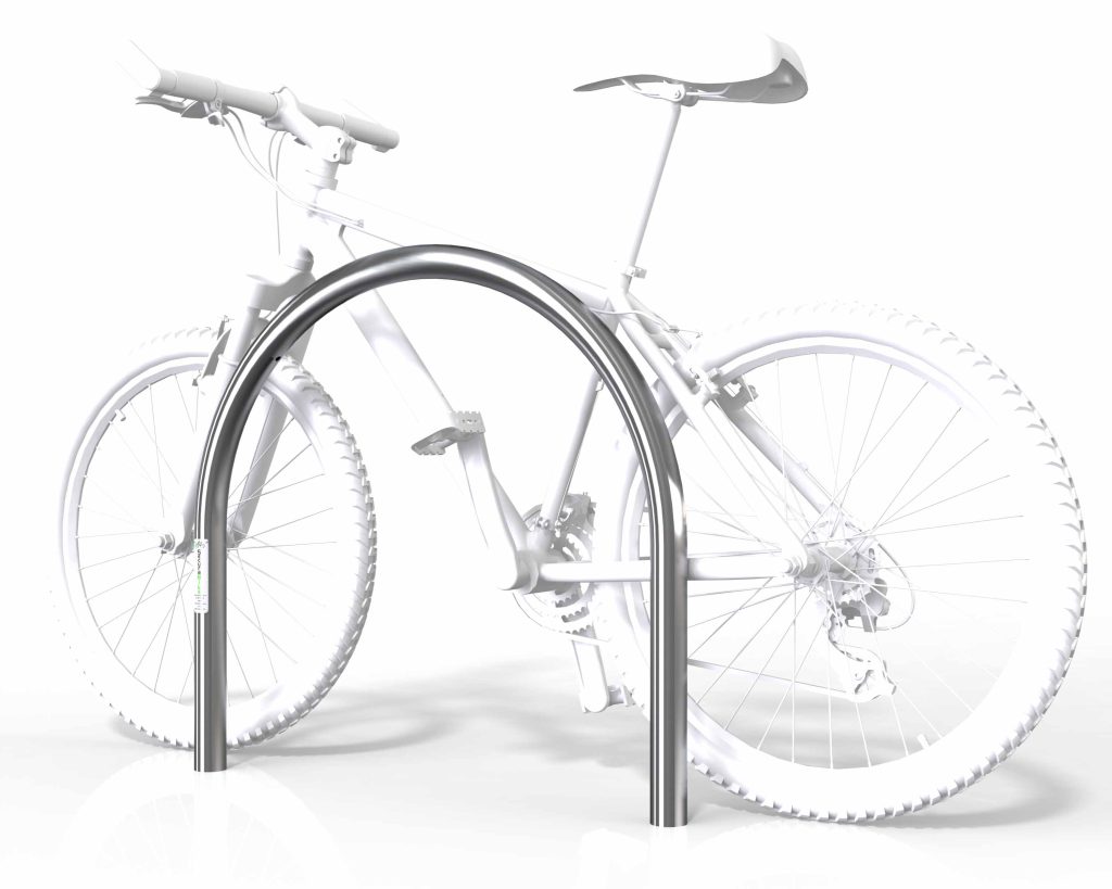 Architectural Bike Rail - Galvanised - Fixed In Ground - Leda
