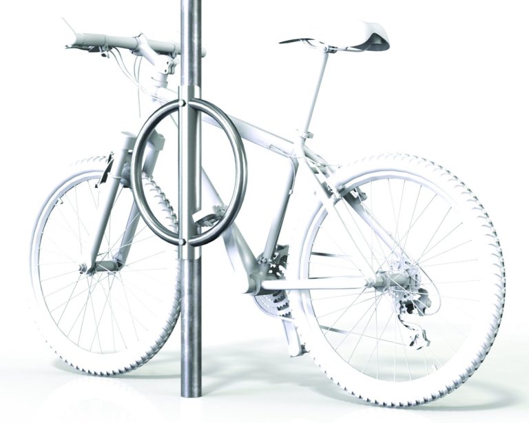 Post Mounted Bike Rail - Leda